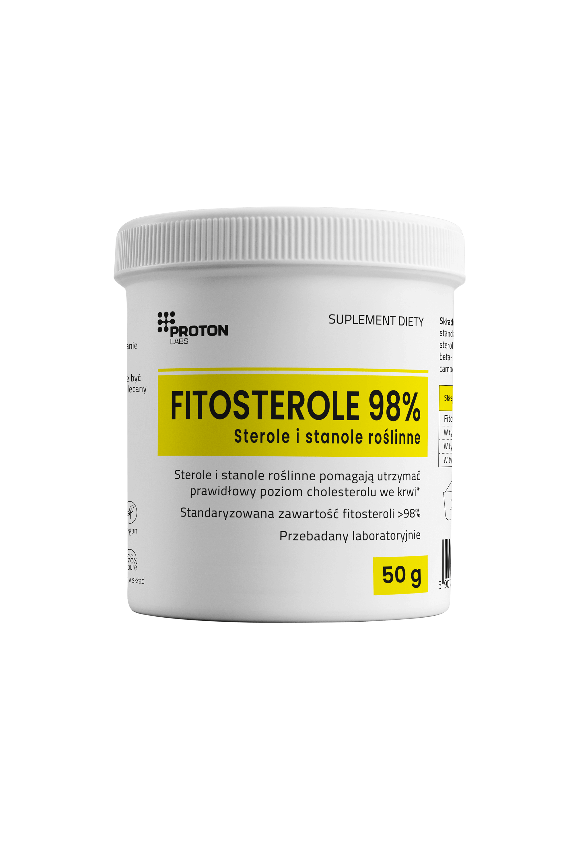 Naturalne fitosterole z sosny 98%, w tym sitosterol oraz sitostanol ...